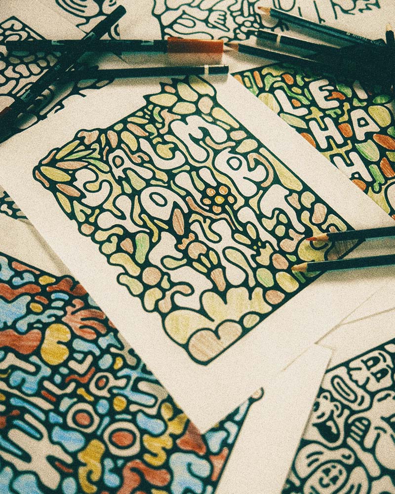 Calm Your Shit Colouring Book – Boring Friends